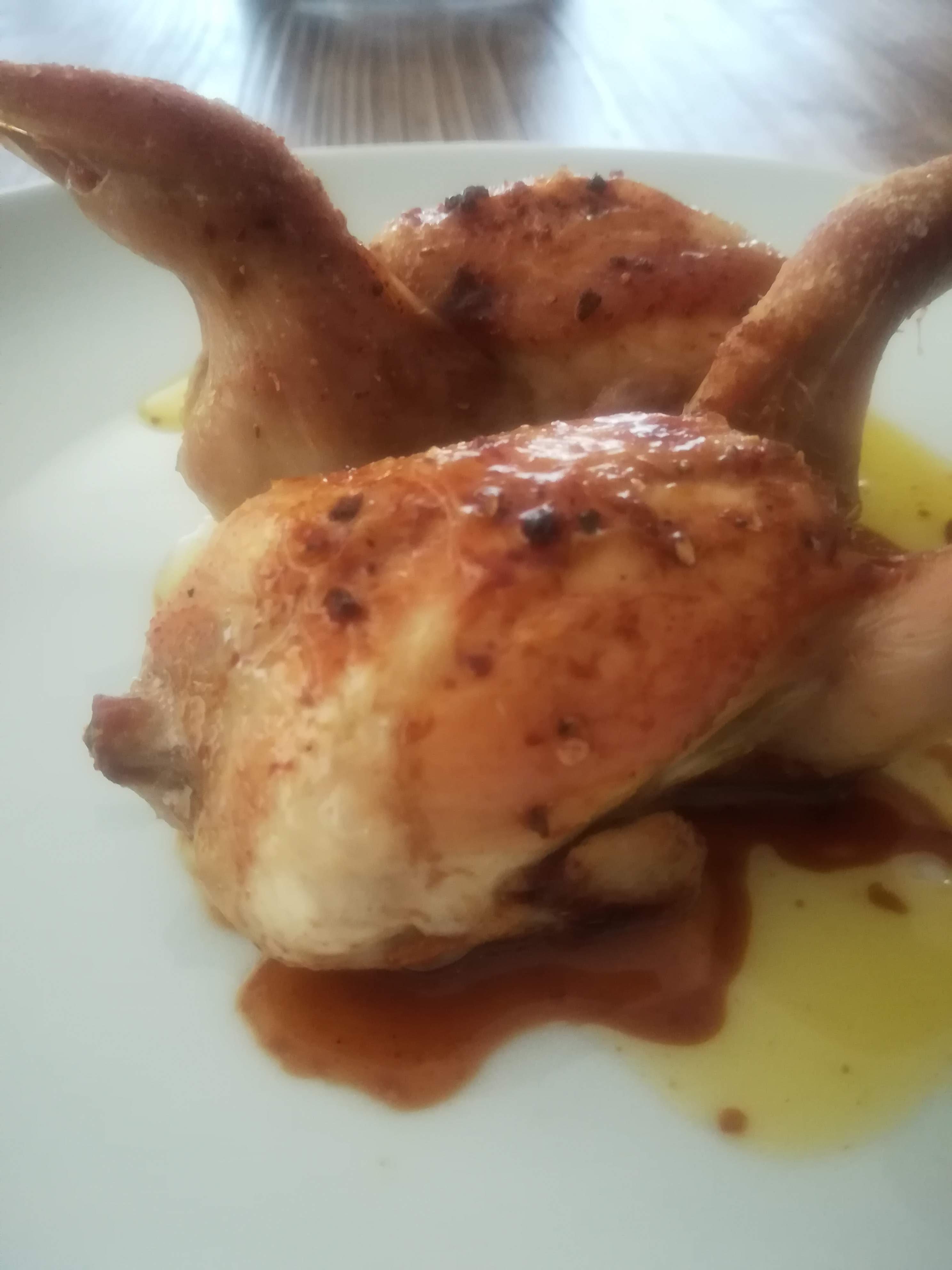 Codornices asadas con aroma a mandarina – Pimentero de colores