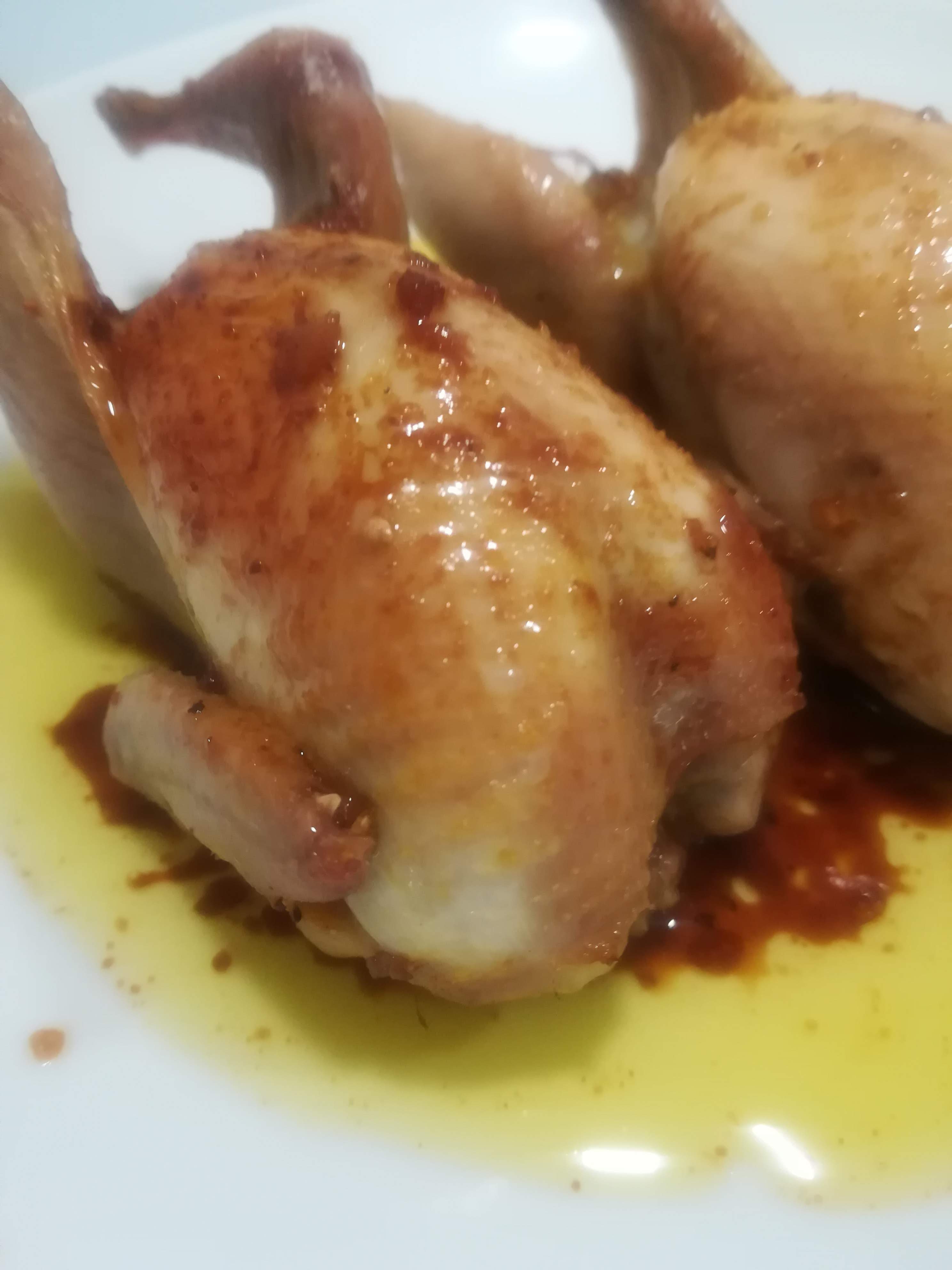 Codornices asadas con aroma a mandarina – Pimentero de colores